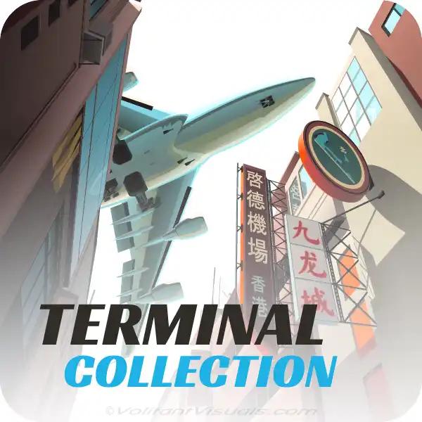Aviation Art Posters / Airport Terminal Art / Volitant Visuals